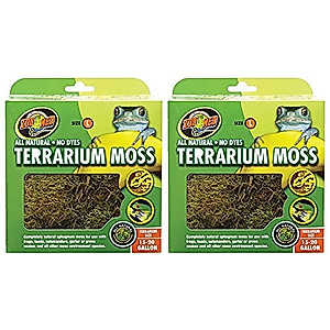 Zoo Med 2 Pack of Terrarium Moss, Large, 15 - 20 Gallon Per Pack