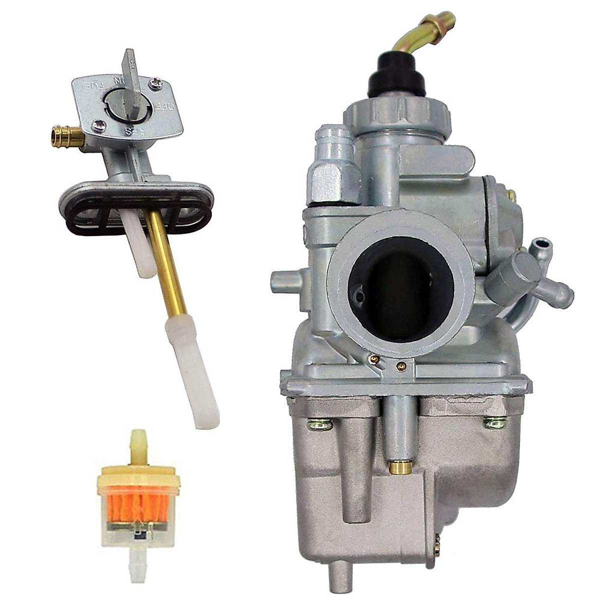 TTR125 Carburetor + Fuel Switch Valve Petcock for Yamaha TTR125 TTR-125 Carb Carburetor 2000-2007 Yamaha Motorcycle TTR125LE TTR125 TTR125E TTR125L by LIYYOO