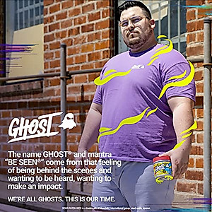 GHOST Gamer: Energy and Focus Support Formula - 40 Servings, Sour Patch Kids Blue Raspberry - Brain-Boosting Nootropics & Natural Caffeine for Attention, Accuracy & Reaction Time - Vegan, Gluten-Free