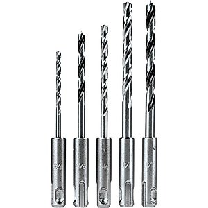 Makita B-59243 5 Pc. Assorted SDS-Plus Drill Bit Set, Metal, Wood