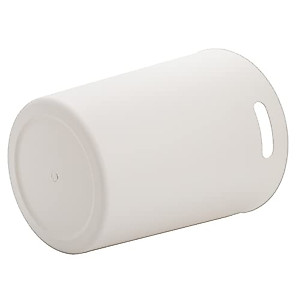 Lyellfe 6 Pack Small Trash Can, 1.5 Gallon Round Plastic Wastebasket with Handles, White Garbage Container Recycling Bins for Compact Space Bathroom, Office, Bedroom, Kitchen