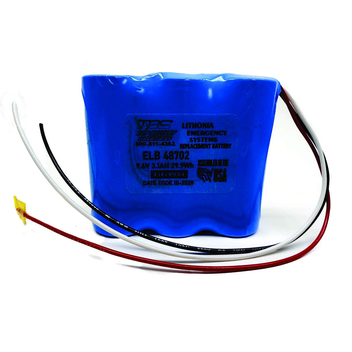 ELB-48702, ELB48702 Replacement LITONIA Emergency Battery Pack, Wire Leads NO Connector!!