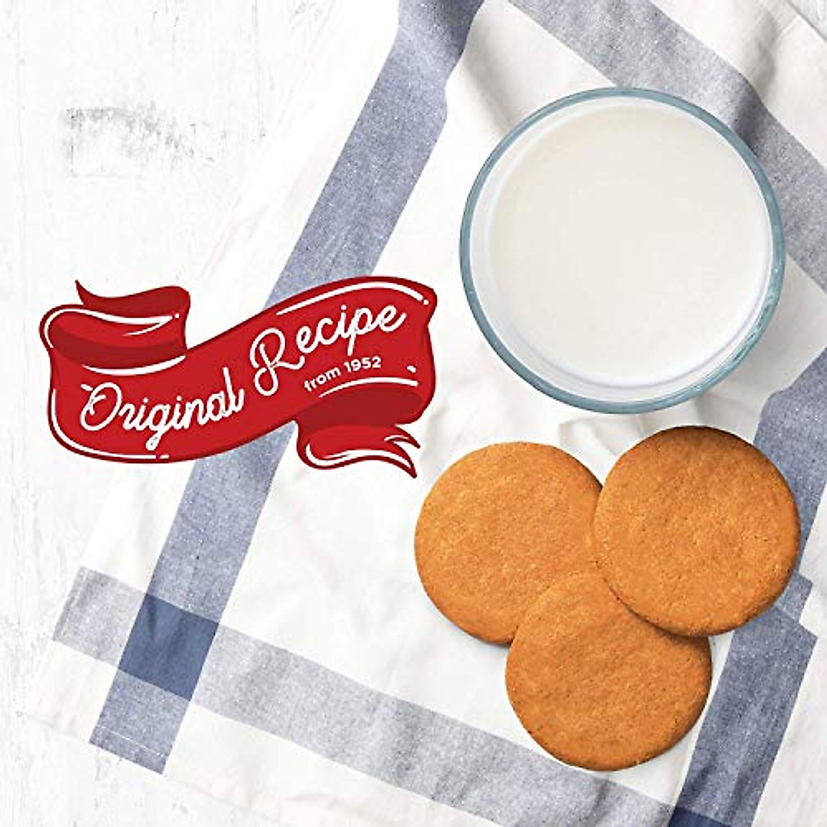 Nyakers Gingerbread Snaps Cookie Tin, Finest Ginger Snaps Original Flavor Swedish Cookie, 750 g - 26.45 oz - 1.65 lbs, With Protective Insert