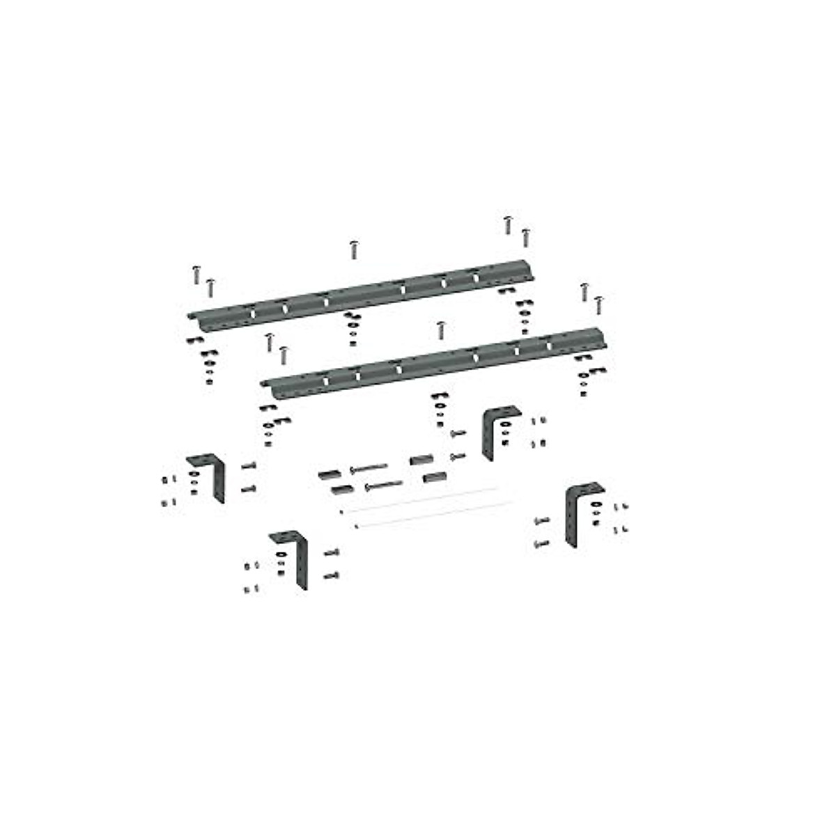 B&W Trailer Hitches RVR3200 Universal Mounting Rail with Bracket and Hardware