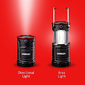 Eveready LED Camping Lantern 360 PRO (4-Pack), Super Bright Tent Lights, Rugged,Water Resistant, 100 Hour Run-time (Batteries Included)