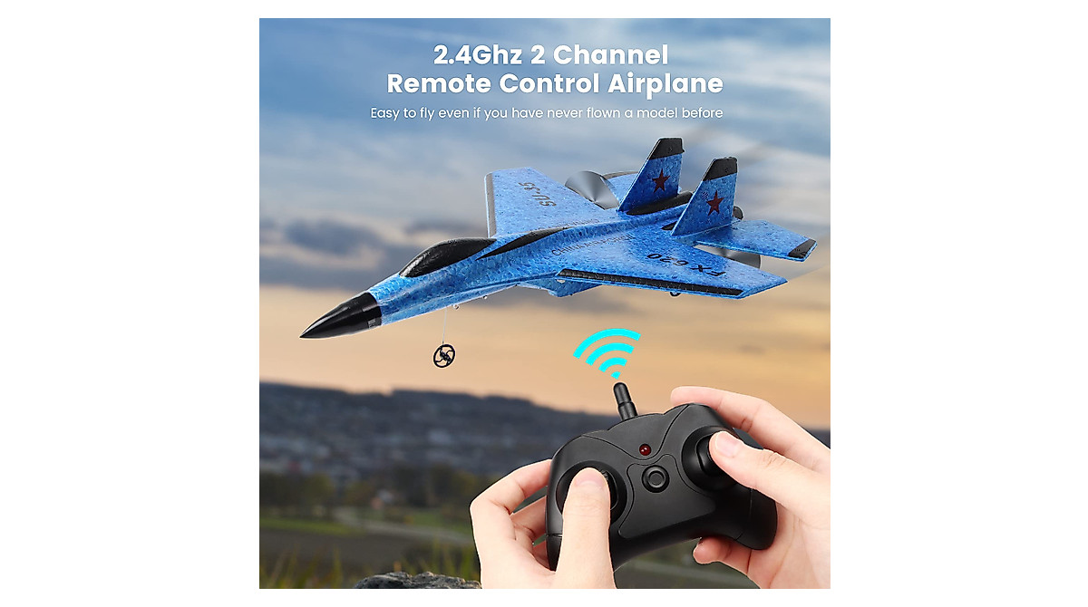 BEHORSE 2 Channel Remote Control Airplane for Kids