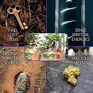 MyDeal Products Solid Copper and Brass Dowsing Rods with Smooth Movement for Tracing Spiritual Energy Chi, Ghost Hunting, Water Divining, Finding Gold, Locating Lost Items or Answering Questions!