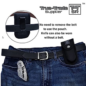 Folding Utility Knife Heavy Duty with Knife Maintenance Tool Holster Nylon Pouch Belt Clip Stainless Steel Box Cutter Knife Carry Case Utility Knife & Clip Roofing Knife One Year Manufacturer Warranty