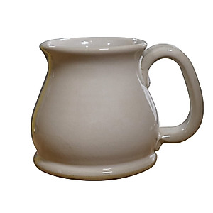 SHS Collection USA Handmade 12oz Coffee Mug Potbelly (High Gloss White)