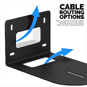 PTZ Camera Wall Mount Bracket Compatible with HuddleCam, Sony, AVIPAS, SMTAV, FOMAKO, PRISUAL & More, Universal Holder Shelf, by Brainwavz (Black)