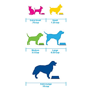 Platinum Pets Non-Tip Stainless Steel Dog Bowl, 28 Oz, Electric Purple, Medium