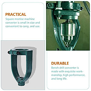 Operitacx Location Tool Square Tenon Converter Log Tenon Cutter Tenon Cutters For Log Furniture Bench Drill Square Hole Accessories Location Tool (65-53 reducer sleeve) Portable Drill Press