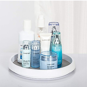 Lawei 2 Pack Lazy Susan Turntable - 12 Inch Non-Slip Kitchen Storage Turntable Spice Rack Organizer for Spices, Condiments, Baking