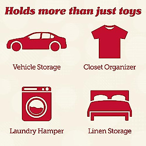 Lusso Gear Kids Toy Box Storage for Girls & Boys, Toy Chest, Toy Organizers and Storage Bins, Extra Large Toy Box for Baby, Collapsible Children Toy Storage With Lid for Nursery or Playroom (Planets)