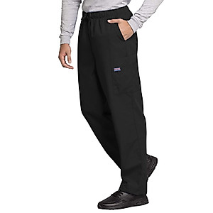 Cherokee Men's Originals Cargo Scrubs Pant, Black, Large