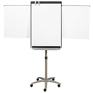 Quartet Easel, Magnetic Whiteboard, 2' x 3', Adjustable, Mobile, Flipchart Holder, Prestige 2, Black Frame (ECM32P2)