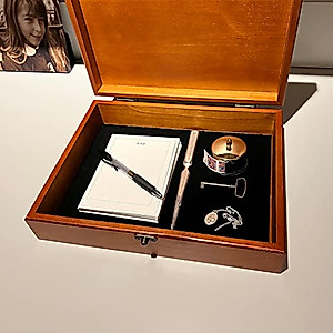 WE Games Old World Wooden Treasure Box with Brass Latch (Light Cherry Finish)