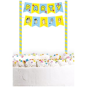 Amscan 9915647 - Bluey Cake Topper Bunting