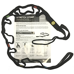 Therapist’s Choice® Stretch Strap with Loops to Increase Flexibility, Dynamic Stretching Tool for Athletes Including Dancers, Cheerleaders, Gymnasts, Runners, Pilates and Yoga Elastic Stretch Band