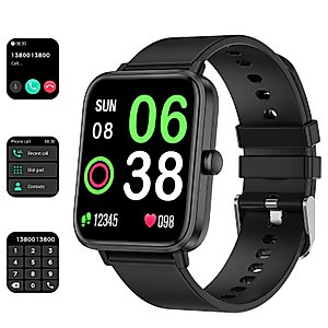 Smart Watch Full Touch Smart Watches for Android iOS Phones Compatible (Answer/ Make Call) Smart Fitness Tracker Watch for Women Man IP67 Waterproof Smartwatch with Sleep/Heart Rate/Blood Oxygen/Step