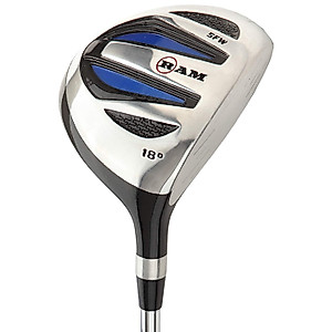 Ram Golf EZ3 Mens Steel Wood Set - Driver, 3 & 5 Wood - Headcovers Included