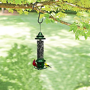 HiGift 8 Pack 6 Inches S Hooks for Hanging Plant Heavy Duty, Thick Wire Steel Large Black S Shaped Hook Hanger for Hanging Plants, Bird Feeders, Garden Tools,Ladder, Pool Equipment Tools,Kitchenware