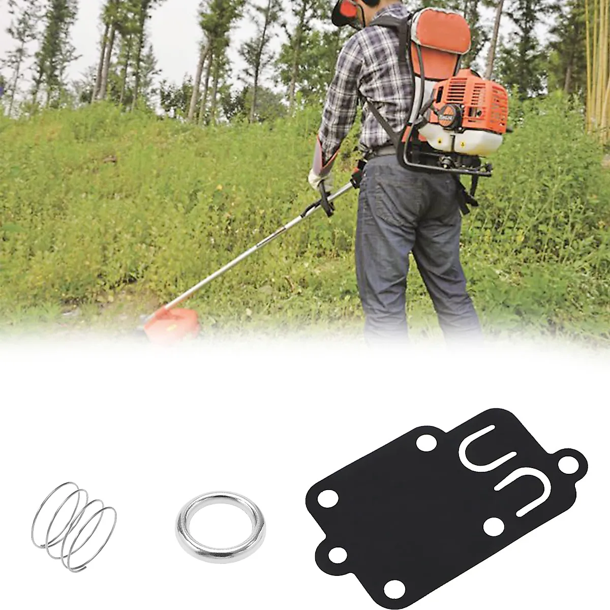 Create idea 2 Sets Carburetor Diaphragm Gasket Kit 270026 272538 272538S 5021H Compatible with Briggs & Stratton Engines from 3 HP to 5 HP Garden Tool Parts