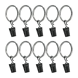 LimoStudio [Set of 10] Metal Ring Clips for Studio Backdrop Background, Compatible with Backdrop Stands, Background Support Stand, Curtain Ring, Drapery Ring Clip, AGG3231