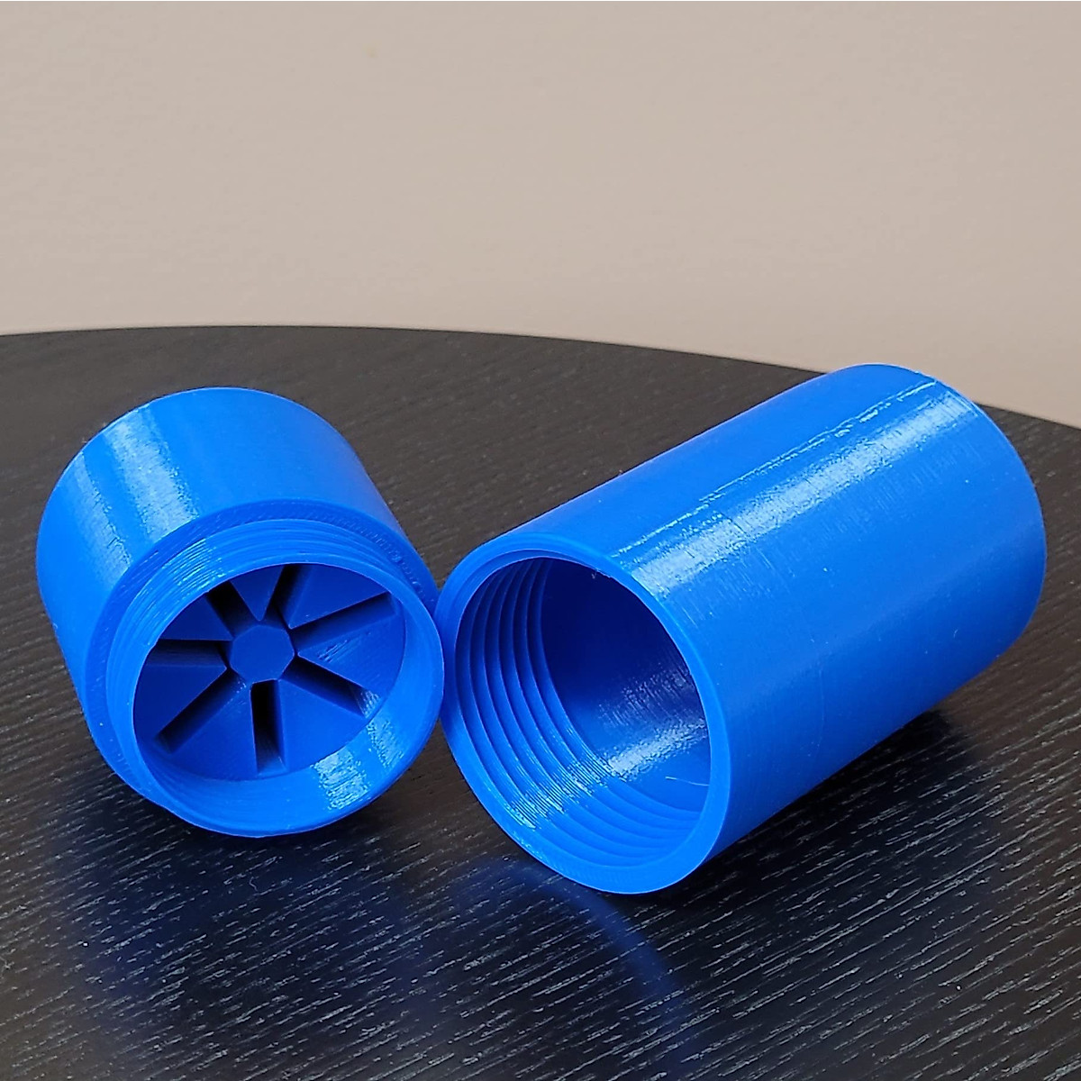 Eye Drop Vials Holder - Seven (7) Eye Drop Vials - Round Screw On Lid - Znet3D (Blue)