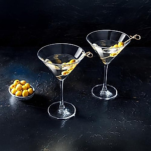 PARACITY Martini Glasses Set of 2, Coupe Glasses, Hand Blown Premium Martini Glasses, Perfect for Cocktails, Martinis, Margaritas, Parties, Catering Boxes and Gifts(8 OZ/240ML)