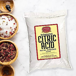 Spicy World Pure Citric Acid, 10 Pound - Food Grade & Non-GMO- Natural Food Preservative, Beauty Ingredient