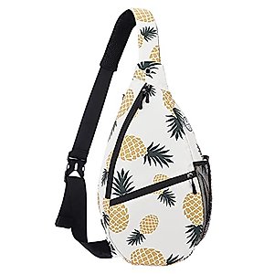 HUA ANGEL Sling Backpack - Unisex Crossbody Chest Bag Daypack Casual Shoulder Backpack for Travel Outdoor Hiking Cycling