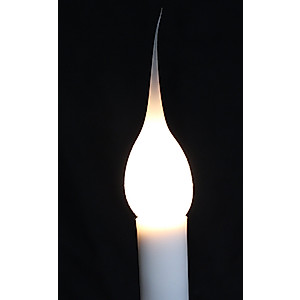 Creative Hobbies® Silicone Dipped, Country Style, Electric Candle Lamp Chandelier Light Bulbs, 7 Watt, Individually Boxed, Wholesale Pack of 10 Bulbs