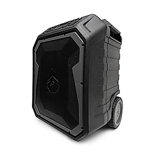 ECOXGEAR EcoBoulder PRO Rugged Waterproof Floating Portable Bluetooth Wireless 120-Watt Smart Speaker with Party Lights