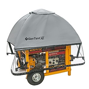GenTent XL Generator Running Cover - Universal Kit (Standard, Grey) - for Larger Open Frame Generators