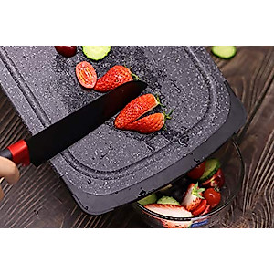 GRILLMATIC 2 in 1 Cutting Board, Meat Defroster, Juice Grooves, Easy-Grip, Plastic, Defrosting Tray Large, Eco Friendly, No Electricity, Thaw, Chopping Board, Non-Porous