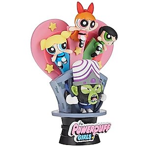 Beast Kingdom The Powerpuff Girls: Have A Nice Day DS-094 D-Stage Statue,Multicolor