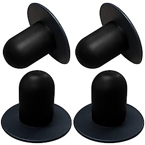 4 PCS Swimming Pool Pump Strainer Hole Plug Replacemen for Bestway & Intex Pools Ground Swimming Plug Wall Plug Stopper (Black)