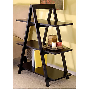 Winsome Wood Aaron Shelving, Black