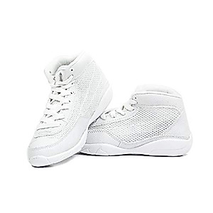 No Limit Adult VRO High Top Cheer Shoe, White, Size 8