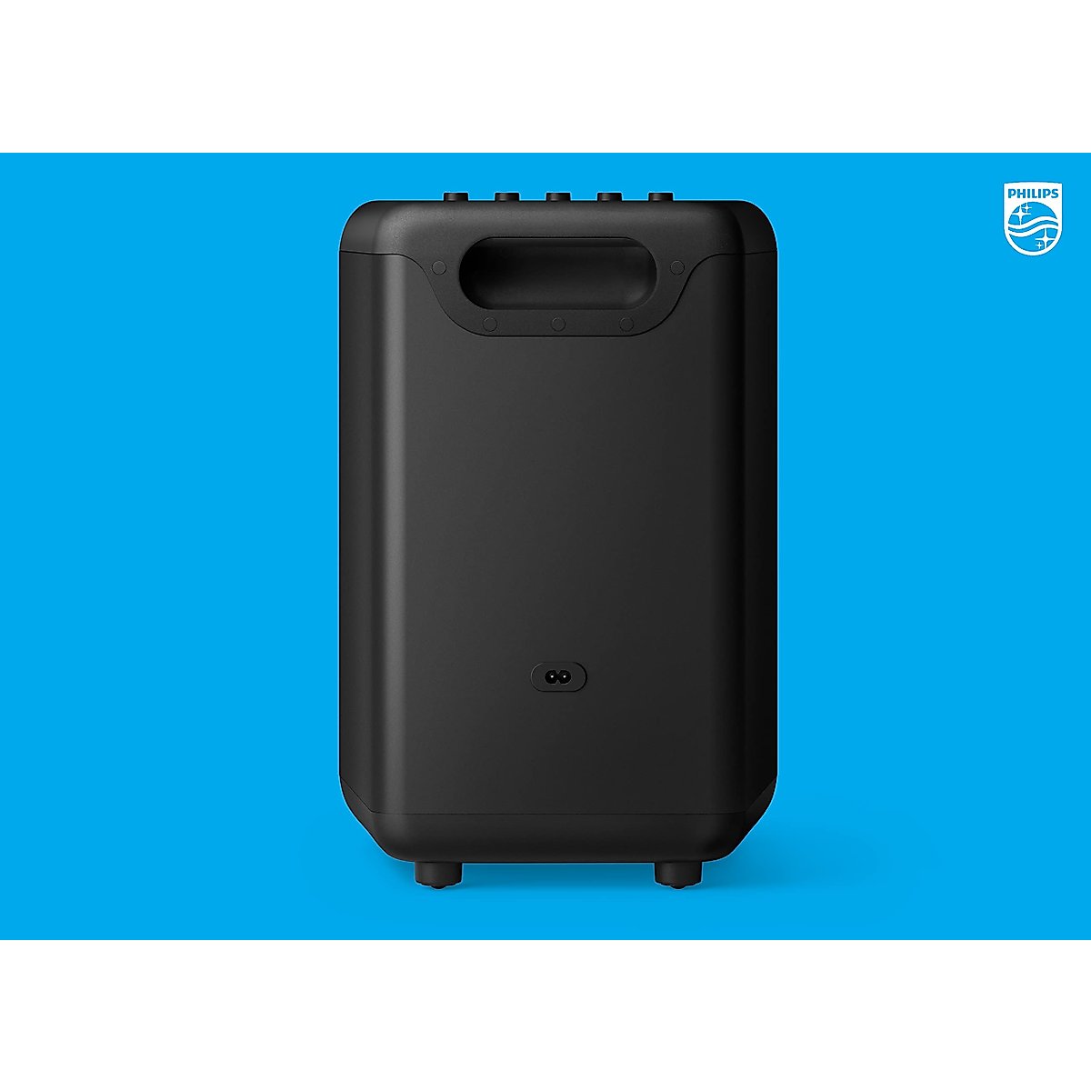 PHILIPS X3206 Bluetooth Party Speaker with Deep bass, Up to 14 Hours Battery, Party Lights and Karaoke Effects, Microphone and Guitar Input, Audio-in, USB Charging, Built-in Trolley, TAX3206