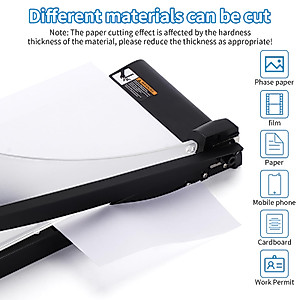 Paper Cutter,Laser Positioning Paper Cutter,Paper Cutter Guillotine with Safety Blade Lock 12” 10 Sheet Capacity, Paper Trimmer with Metal Base Paper Cutting Board for Home, Office,School