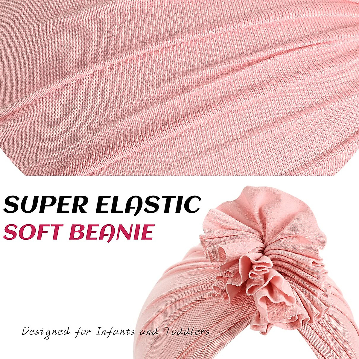 Weradau Baby-Girls Turban,Baby Girl Hat,Turban Hats for Infant Toddlers Girls, Baby Turban Hats with Bow Cap