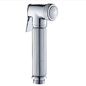 HOYOJU Solid Brass Handheld Bidet Sprayer Toilet-Adjustable Water Pressure Control with Bidet Hose for Feminine Wash Bidet Faucets Sprayer for Kitchen and Toilet Cleaning