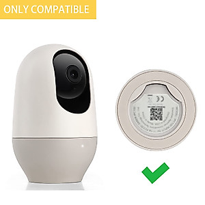 iTODOS Baby Monitor Mount for Nanit Pro Smart Baby Monitor & Flex Stand,Nooie Baby Monitor,Nooie Pet Camera Indoor, Versatile Twist Mount Without Tools or Wall Damage -White