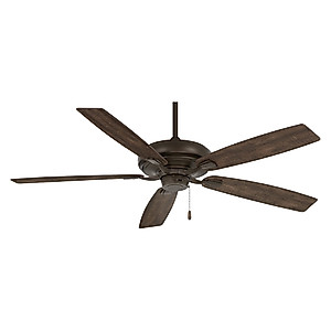 MINKA-AIRE F551-ORB Watt 60 Inch Energy Star Rated Ceiling Fan with DC Motor and 4 Speed Pull Chain in Oil Rubbed Bronze Finish