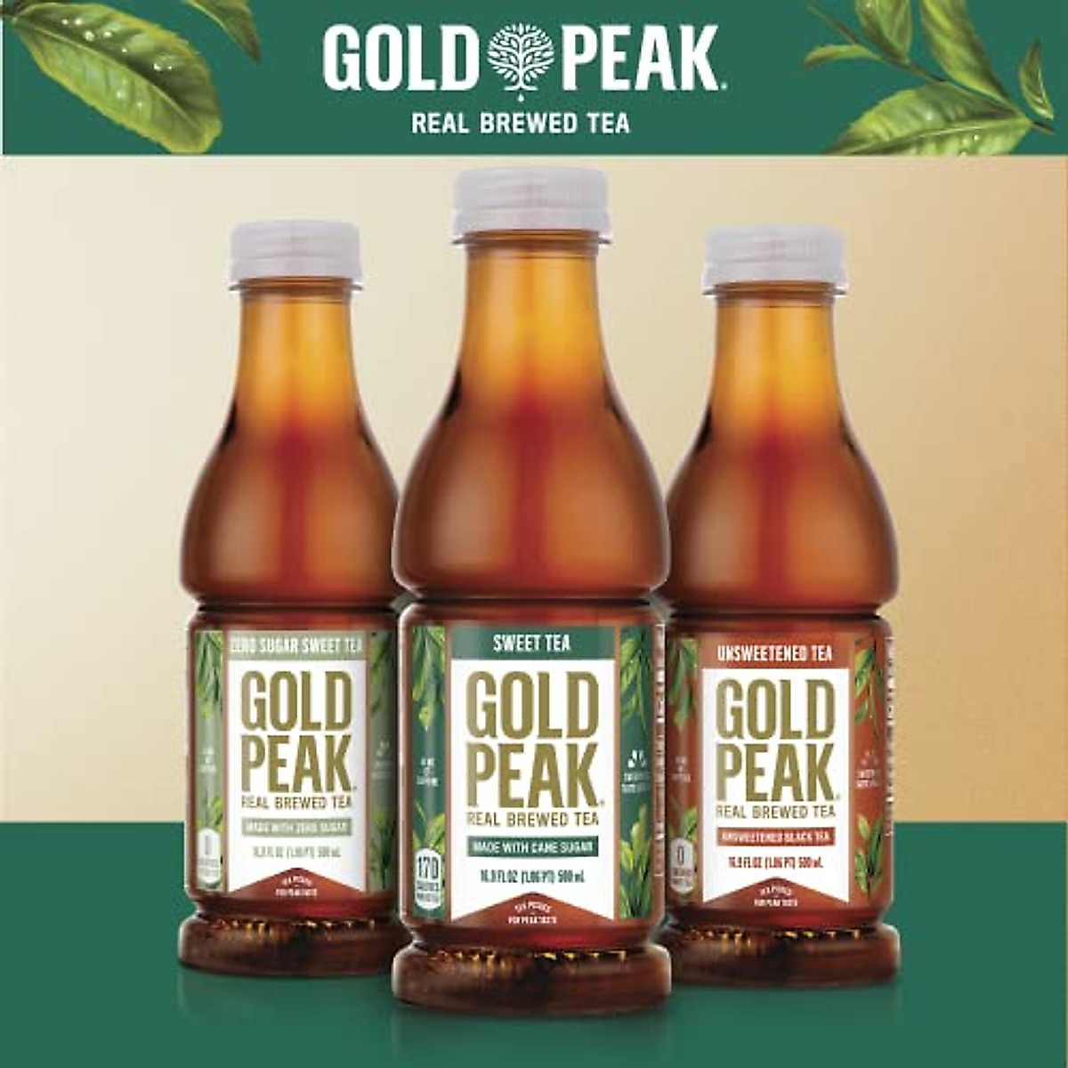 Gold Peak Tea, Sweet Tea, 16.9 fl oz, 6 Pack