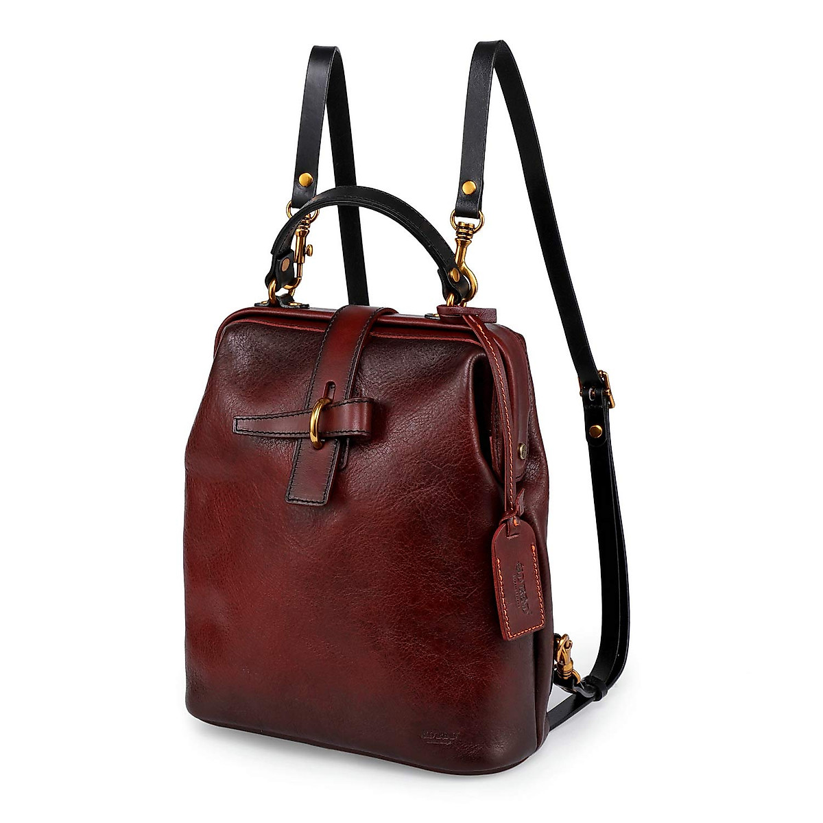 OLD TREND Genuine Leather Pamela Backpack (Burgundy Ombre)