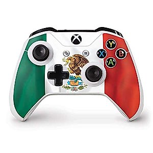 Skinit Decal Gaming Skin Compatible with Xbox One S Controller - Originally Designed Mexico Flag Design