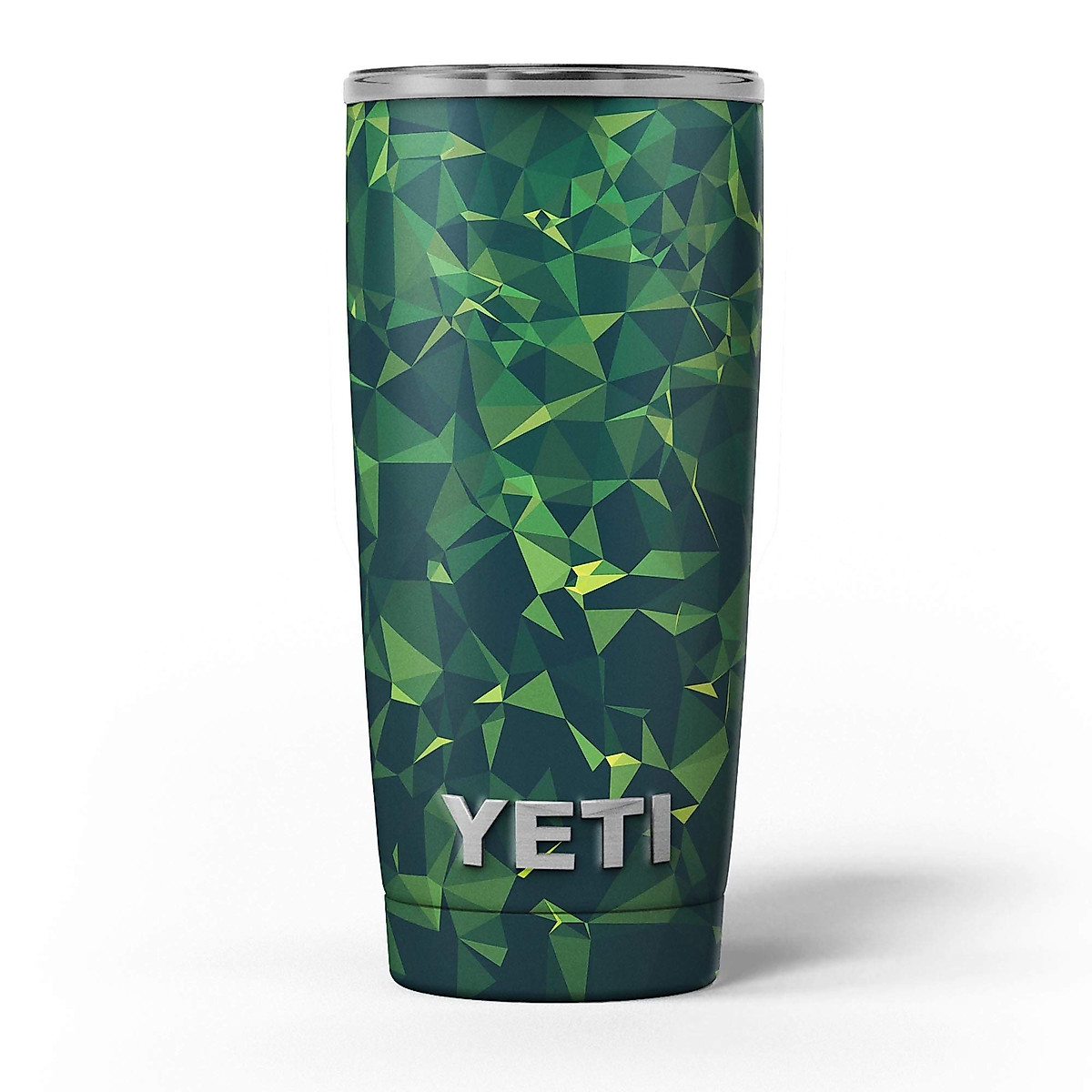 Design Skinz Greenage Geometric V13 - Skin Decal Vinyl Wrap Kit Compatible with The Yeti Rambler Cooler Tumbler Cups